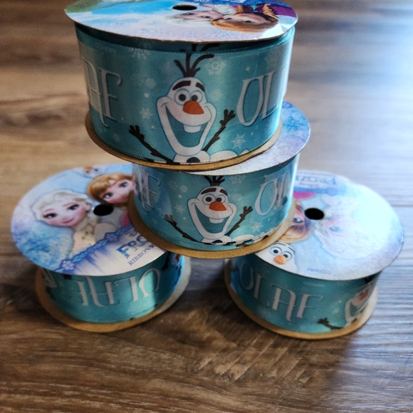 Offray | Party Supplies | Disney Frozen Olaf Ribbon Set Lot Of 4 | Poshmark